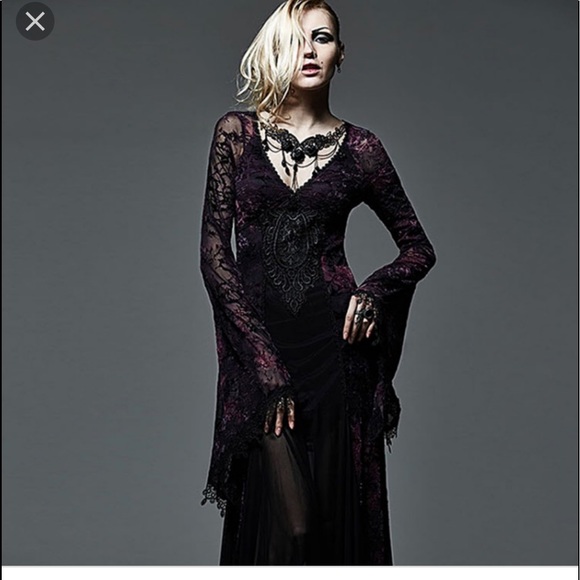 punk rave | Dresses | Punk Rave Purple Mash Velvet Dress | Poshmark